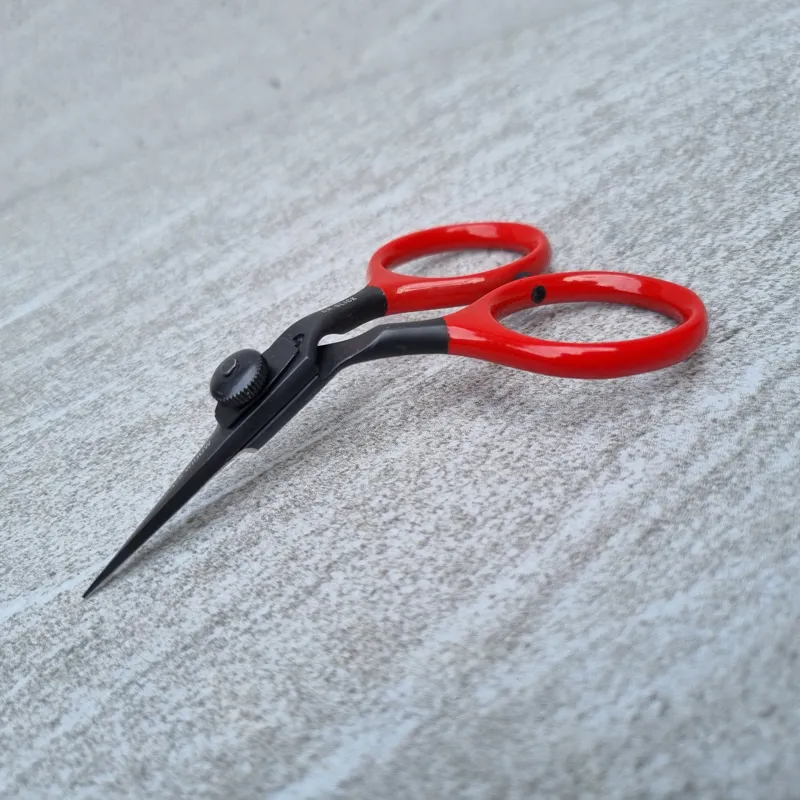 Dr.Slick BLACK WIDOW BENT SHAFT Adjustable Tension RAZOR SCISSORS with ...