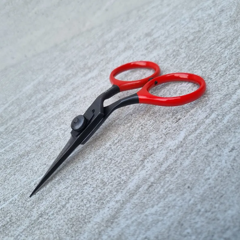 Dr.Slick BLACK WIDOW BENT SHAFT Adjustable Tension RAZOR SCISSORS with ...