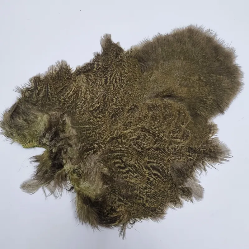 Whiting Coq de Leon Hen Soft Hackle with Chickabou in Speckled Olive