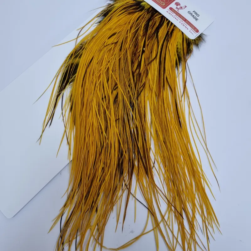 Whiting Pro-Grade Midge Rooster Saddle in THE Dye Masters Range Variant ...